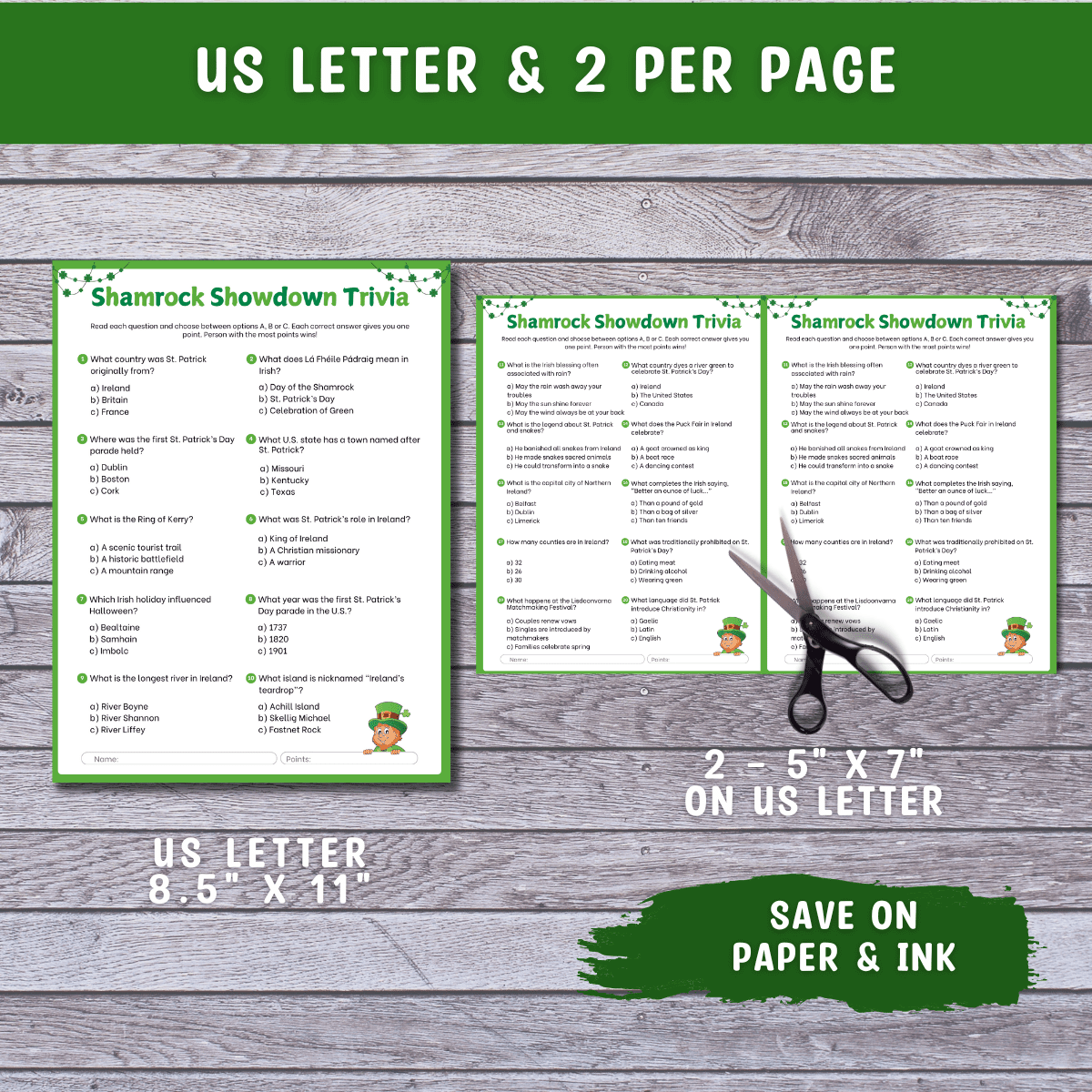 1980s 5 Second Game Printable – Retro 80s Party Game